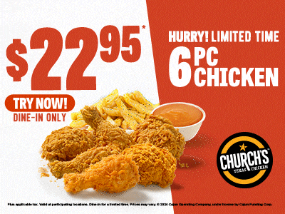 Church’s Texas Chicken™ - COUPONS